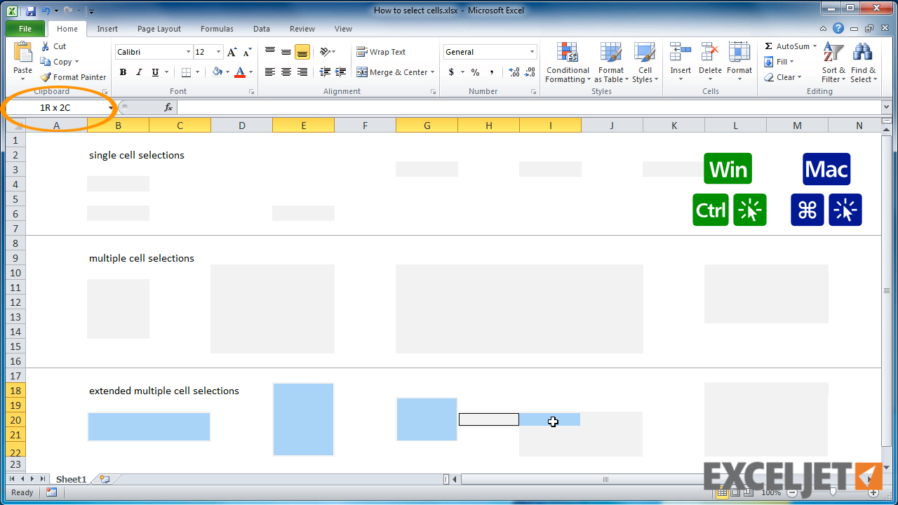 Excel Tutorial How To Select Cells In Excel